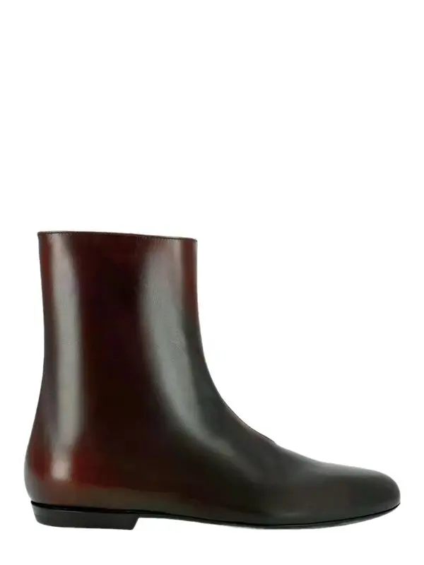 Dries Van Noten Leather Sock Boots - Brown