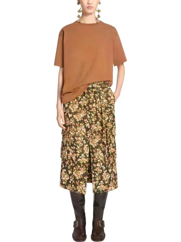Dries Van Noten Regular-fit Cotton T-shirt - Brown
