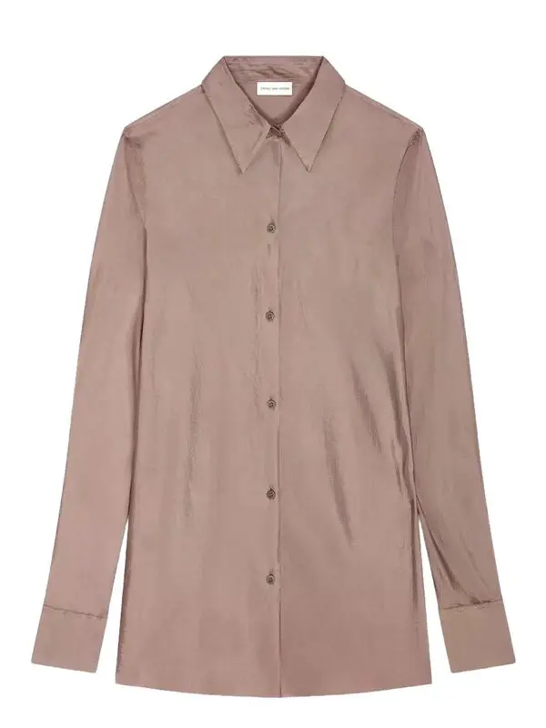 Dries Van Noten Fitted Viscose Shirt - Neutrals