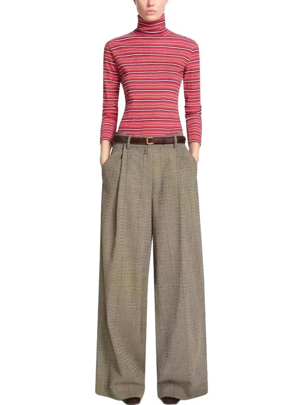 Dries Van Noten Ribbed Cotton Turtleneck T-shirt - Red