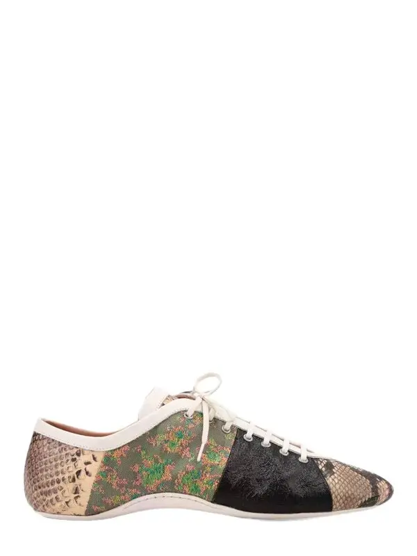 Dries Van Noten Patchwork Ballerina Sneakers - Neutrals