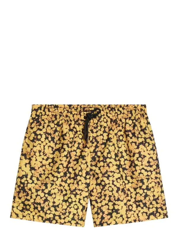 Dries Van Noten Printed Swim Shorts - Yellow