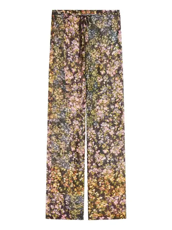 Dries Van Noten Elasticated Jacquard Pants - Brown