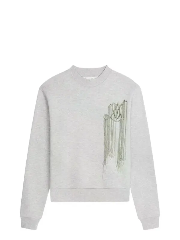 Dries Van Noten Embroidered Sweatshirt - Grey
