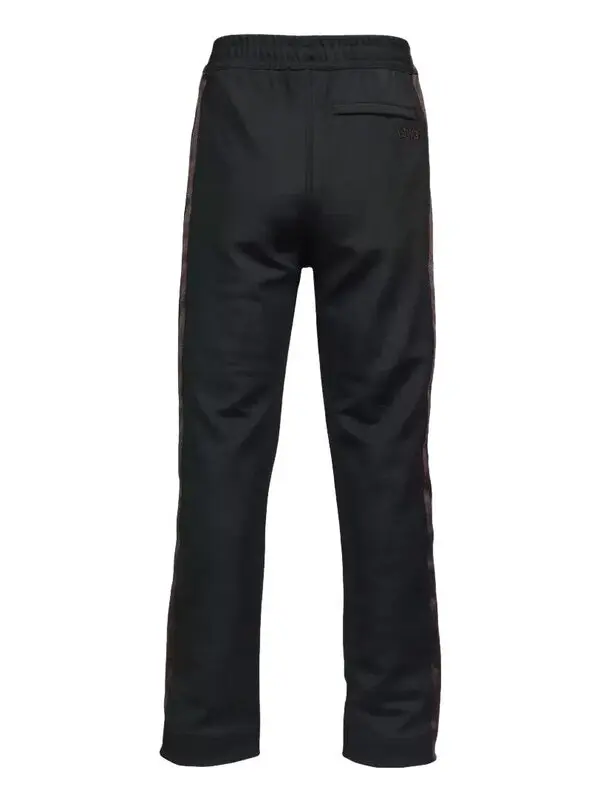 WALES BONNER Logo-embroidered Side-stripe Track Pants - Black