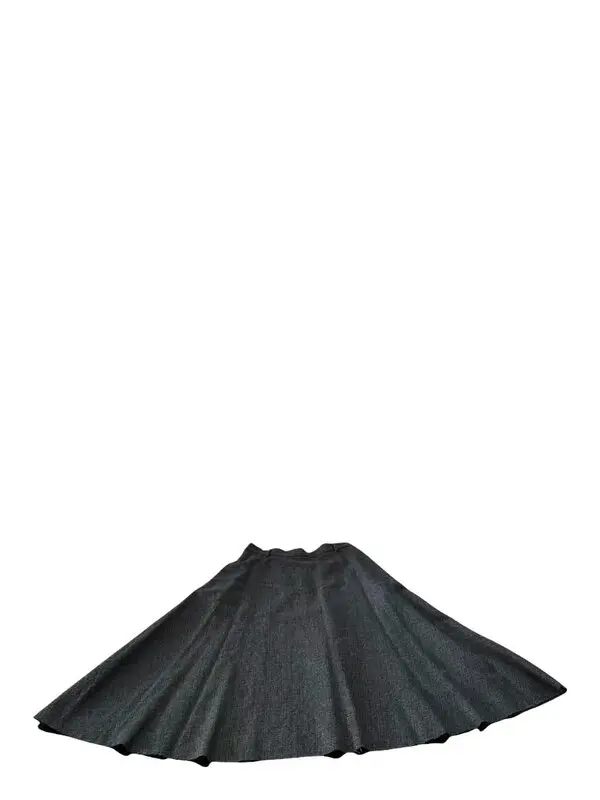 DOUUOD Check-pattern A-line Mini Skirt - Grey