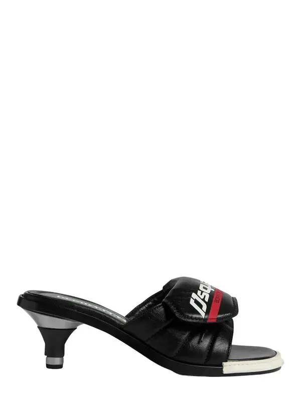 Dsquared2 Logo-print Padded Mules - Black