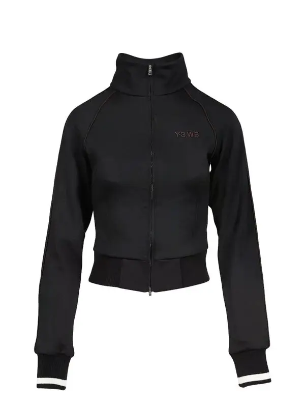 WALES BONNER Logo-embroidered Raglan-sleeve Sweatshirt - Black