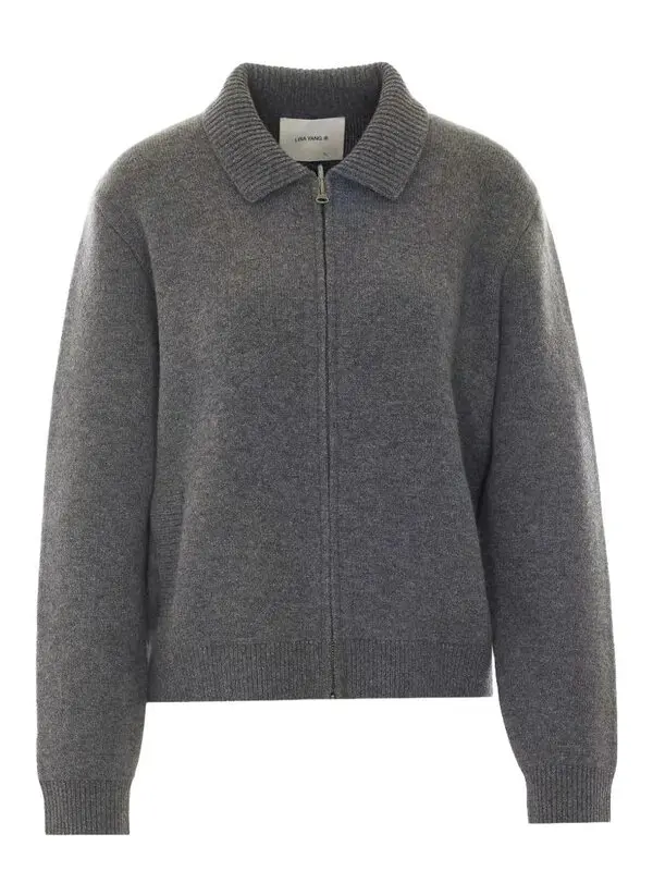 LISA YANG Aleya Zip-fastening Cardigan - Grey