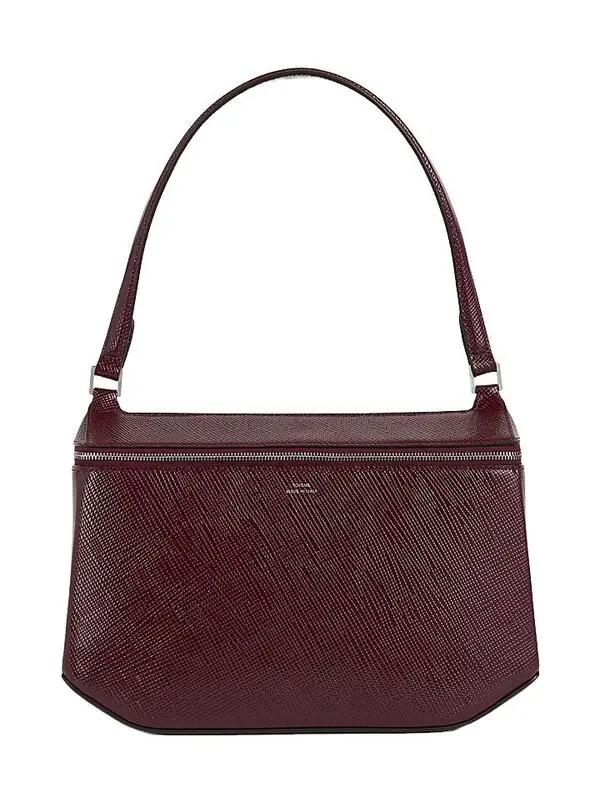 TOTEME Patent Leather Box Shoulder Bag - Cherry