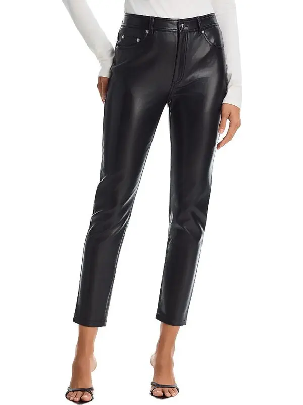 Cinq À Sept Faux Leather Frankie Trousers - Black