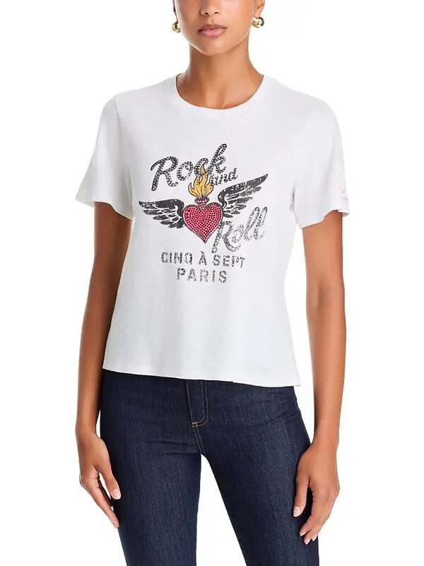 Cinq À Sept Lamour Rock Graphic Tee - White Multi