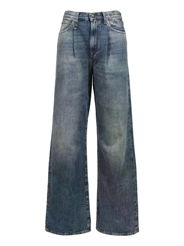R13 Damon Washed Jeans - Blue