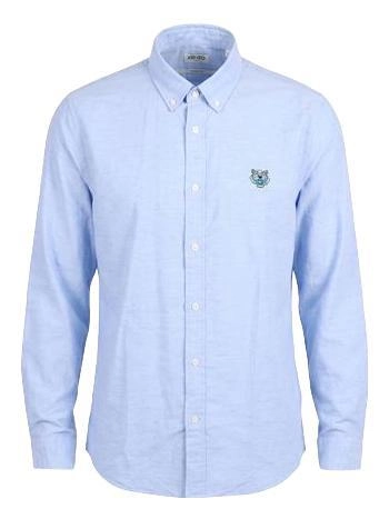 Kenzo Shirt Size Linen, Cotton - Blue