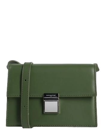 Maison Kitsuné Military Cow Leather Cross Body Bag - Green
