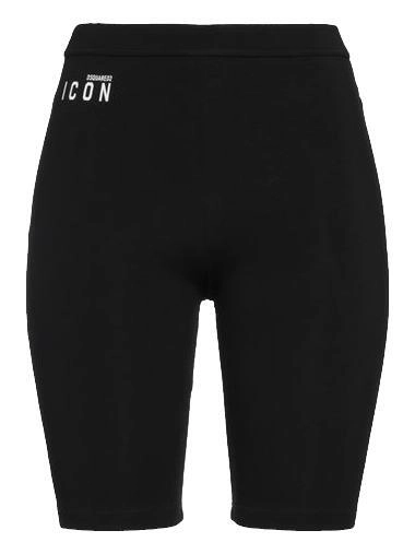 Dsquared2 Cotton Elastane Jersey Cycling Shorts - Black