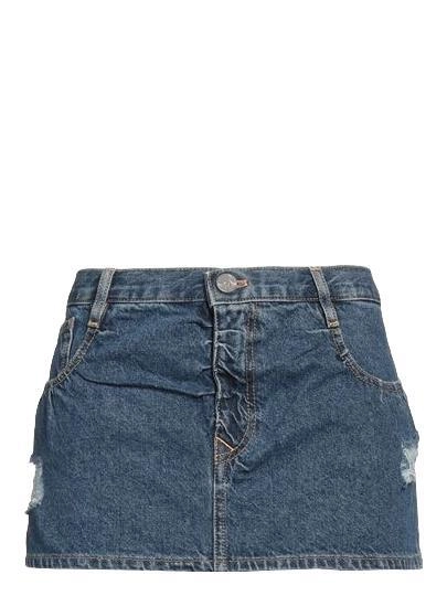 VIVIENNE WESTWOOD Cotton Denim Mini Skirt - Blue