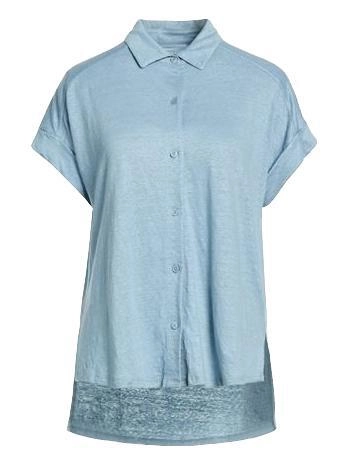 Majestic Filatures Linen Jersey Shirt - Blue