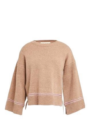 Marni Virgin Wool Short Sleeve Crewneck Sweater - Brown