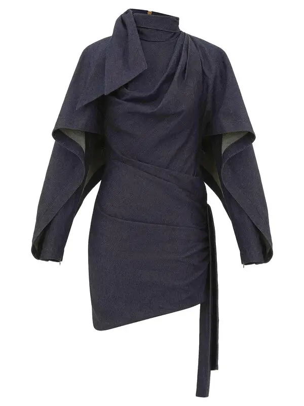 Zimmermann Valiant Short Denim Dress - Blue
