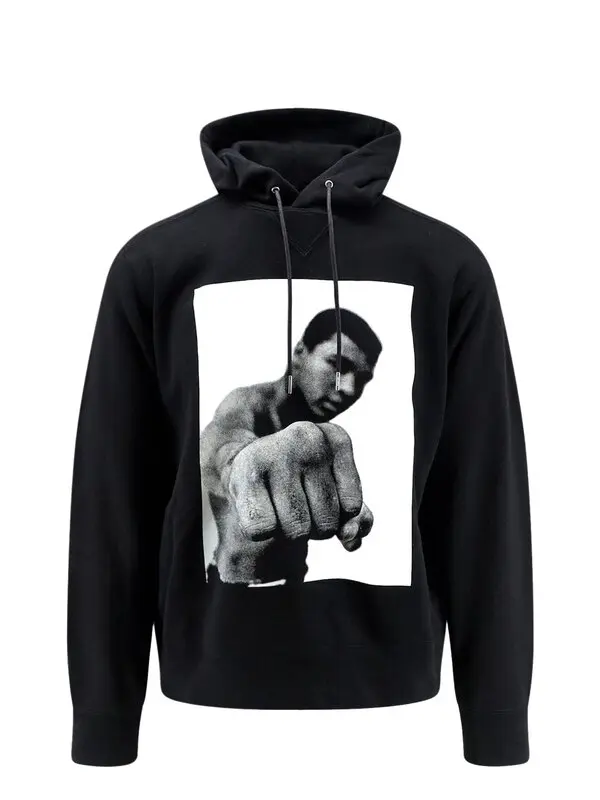 Sacai Oversized Cotton Sweatshirt - Black