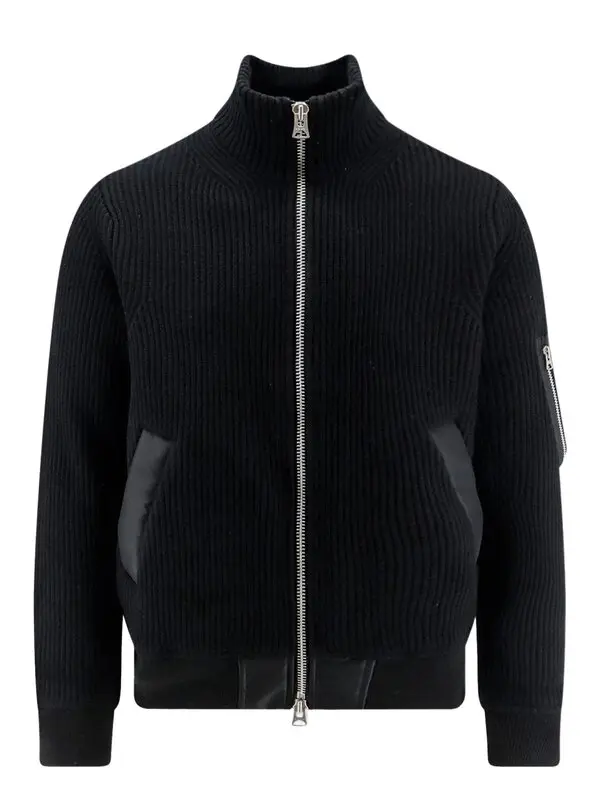 Sacai Wool Cardigan - Black