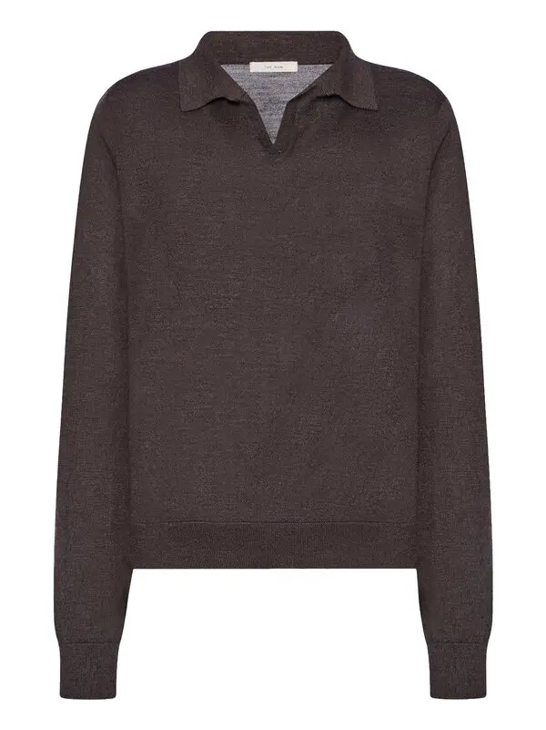 THE ROW Pauli Wool And Silk Blend Sweater - Brown