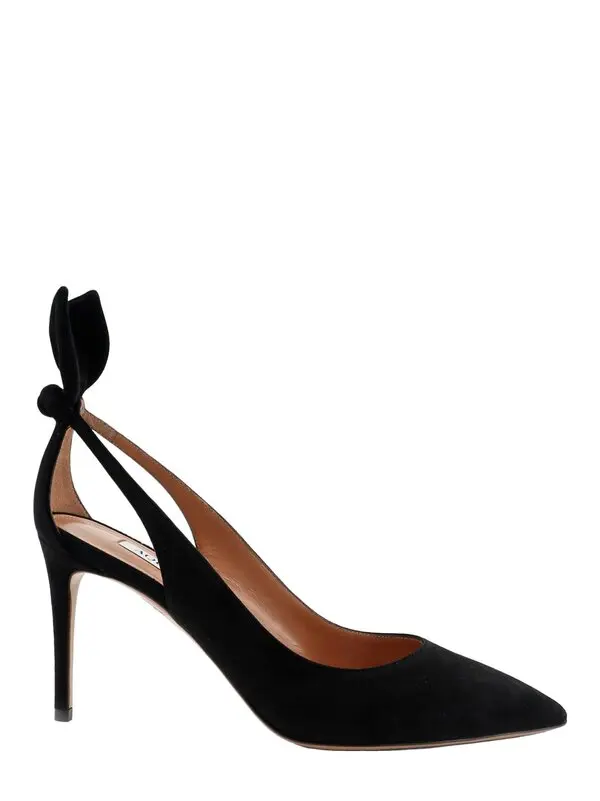 AQUAZZURA Deneuve Suede Pumps - Black