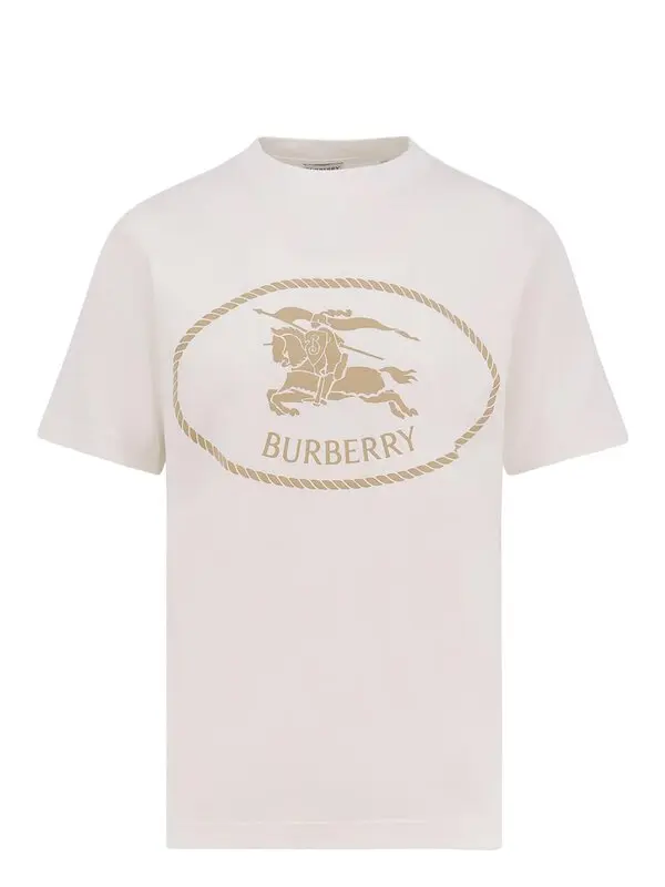 Burberry Seth Organic Cotton Blend Tshirt - White
