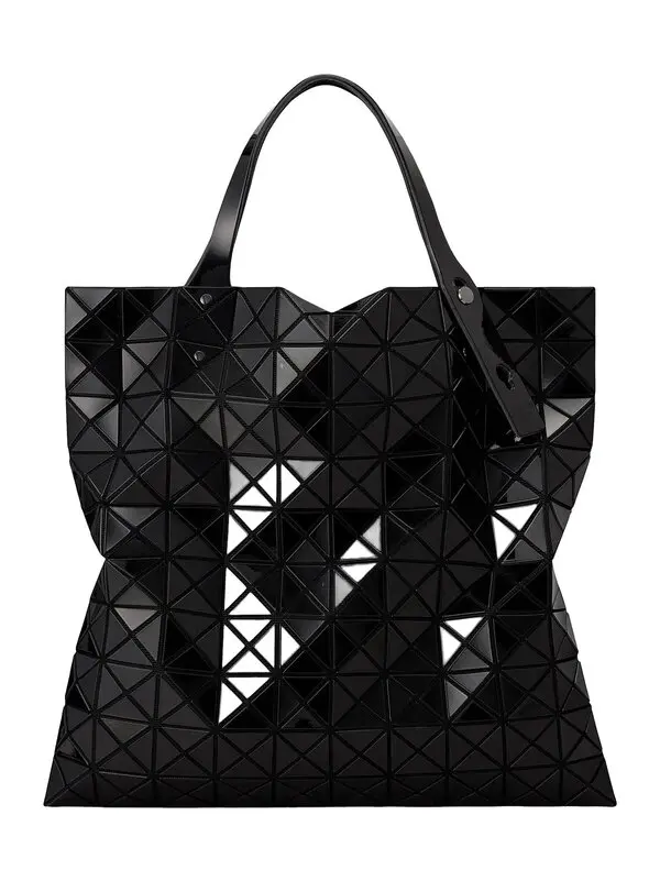 Issey Miyake Pvc Prism Tote Shoulder Bag - Black