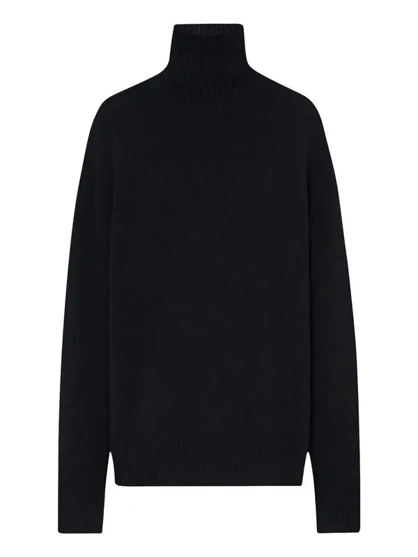 THE ROW Stepny Wool And Cashmere Blend Sweater - Black