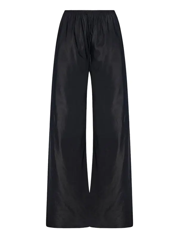 THE ROW Gala Silk Trousers - Black