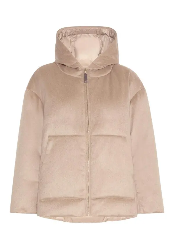 Max Mara Cashmere Hooded Jacket - Brown