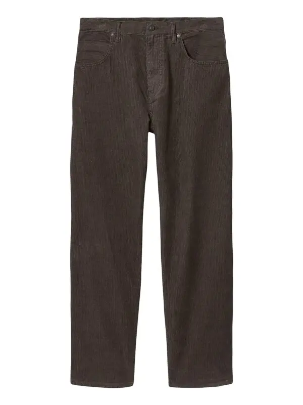 ALLSAINTS Corduroy Rivet Straight Jeans - Brown