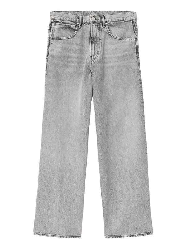 ALLSAINTS Rivet Slouch Tapered Jeans - Grey