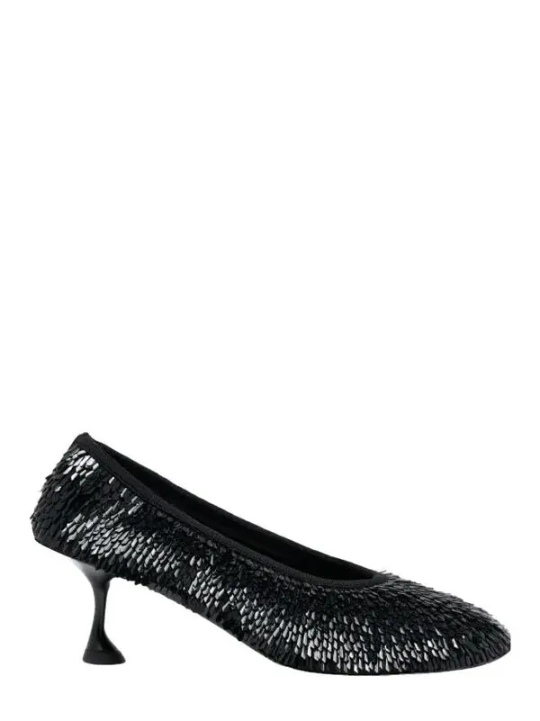 Proenza Schouler Sequinned Pumps - Black