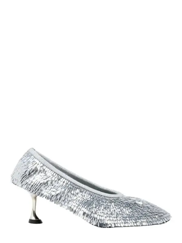 Proenza Schouler Sequined Pumps - Gray