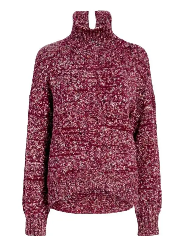 Proenza Schouler Sol Melange Alpaca Sweater - Red