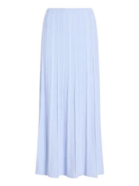 Proenza Schouler Morena Textured Knit Maxi Skirt - Blue