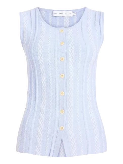 Proenza Schouler Alyna Textured Vest - Blue