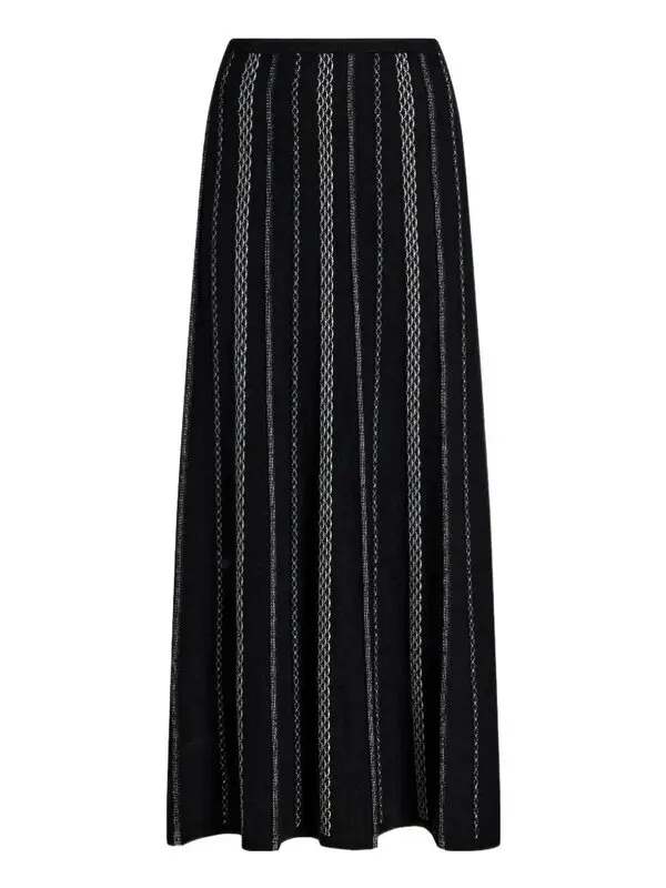 Proenza Schouler Morena Textured Maxi Skirt - Black