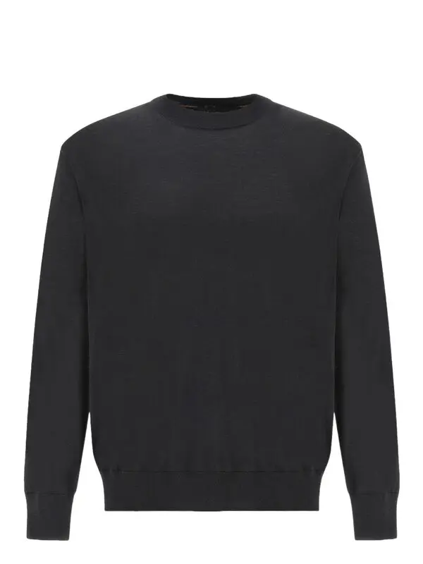 Paul & Shark Crew-neck Wool Sweater - Black