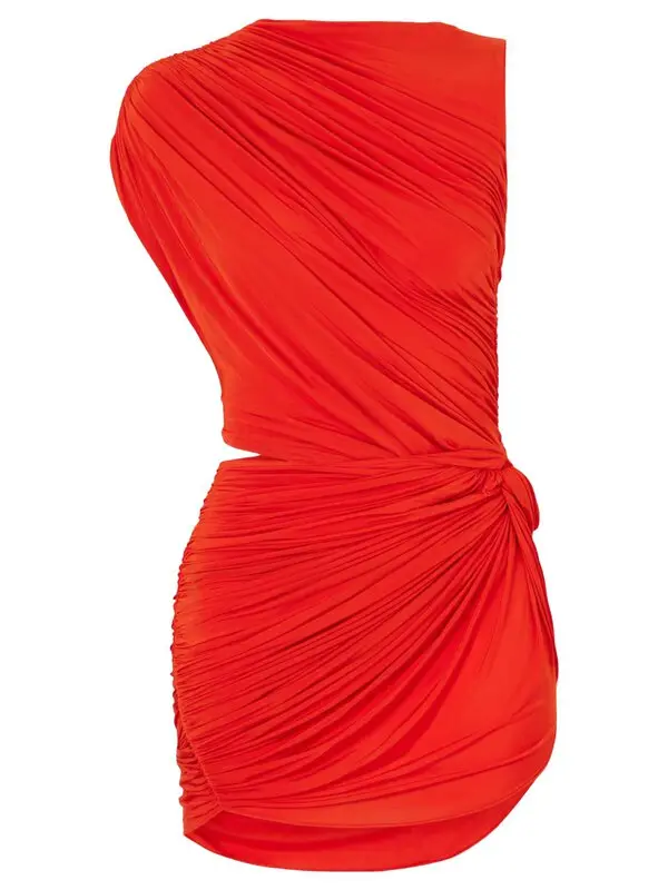 Alex Perry Cut-out Jersey Mini Dress - Red