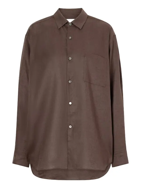 SSSTEIN Oversized Linen Shirt - No