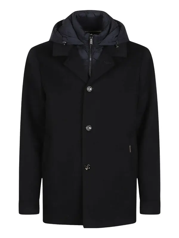 MOORER Long-sleeved Coat - Black