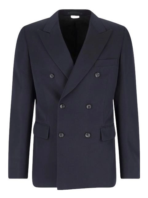 Comme Des Garçons Long-sleeved Suit Jacket - Navy