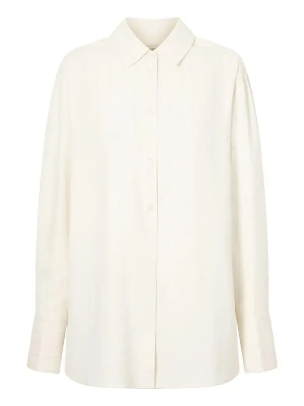 KALLMEYER Mollie Sequin-embellished Striped Twill Shirt - No