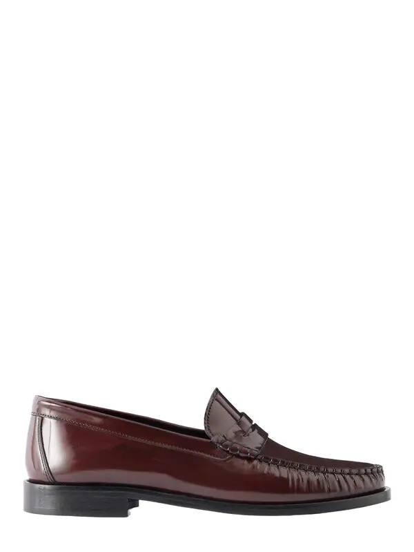 AeydĒ Terry Patent-leather Penny Loafers - No