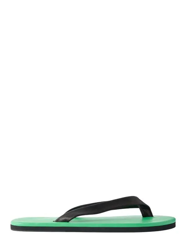 Auralee Leather Flip Flops - No