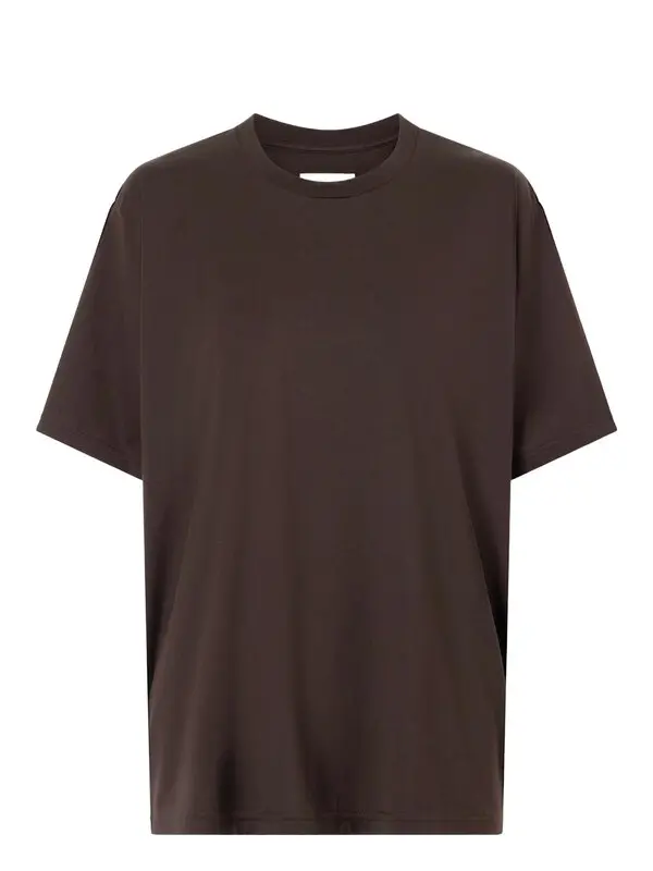SSSTEIN Solid Cotton T-shirt - Black
